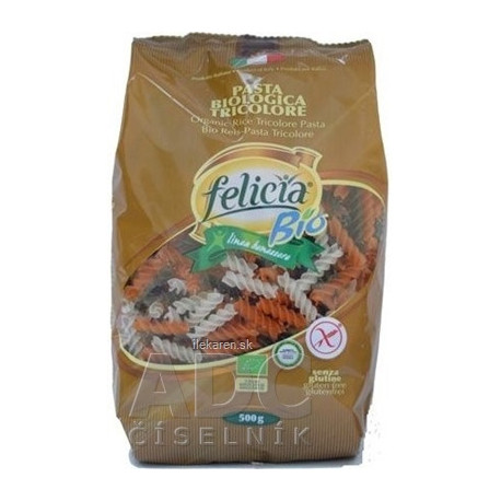 BIO ryžové cestoviny Felicia FUSILLI TRICOLORE - iLekaren.sk